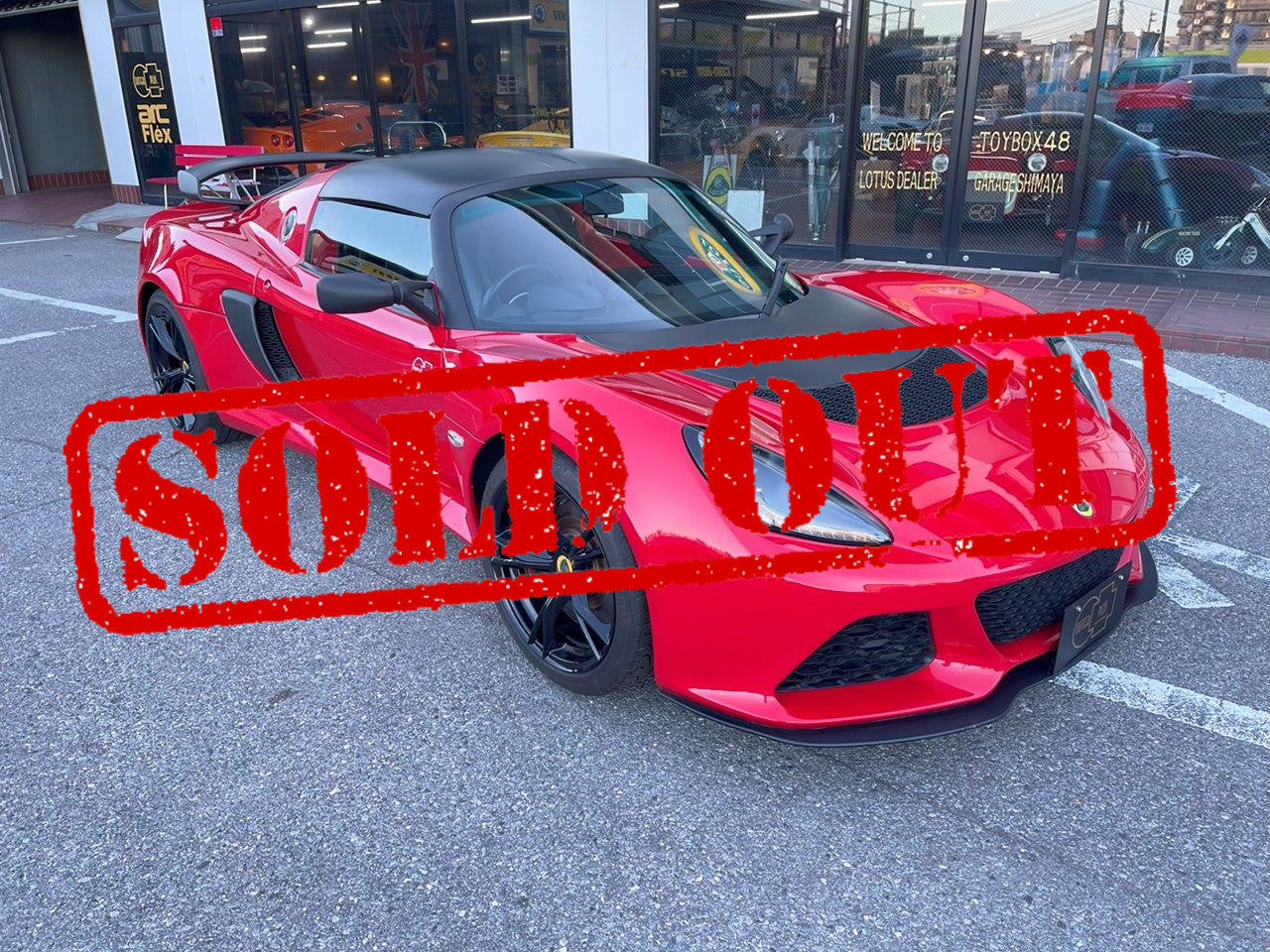 SOLD OUT ロータス V6 エキシージ スポーツ350 2017年モデル ソリッドレッド 走行13,810㎞ – OUTERPLUS STORE