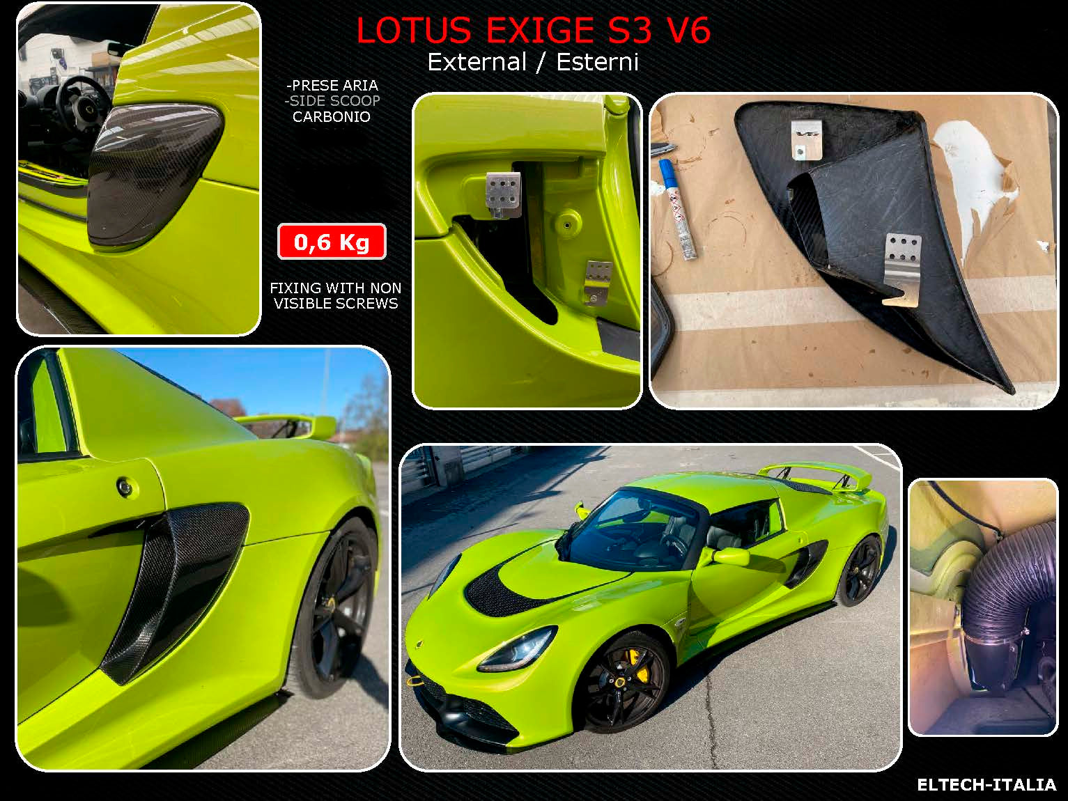 ELTECH ドライカーボン製 サイドエアインテーク V6 カップバージョン – OUTERPLUS STORE