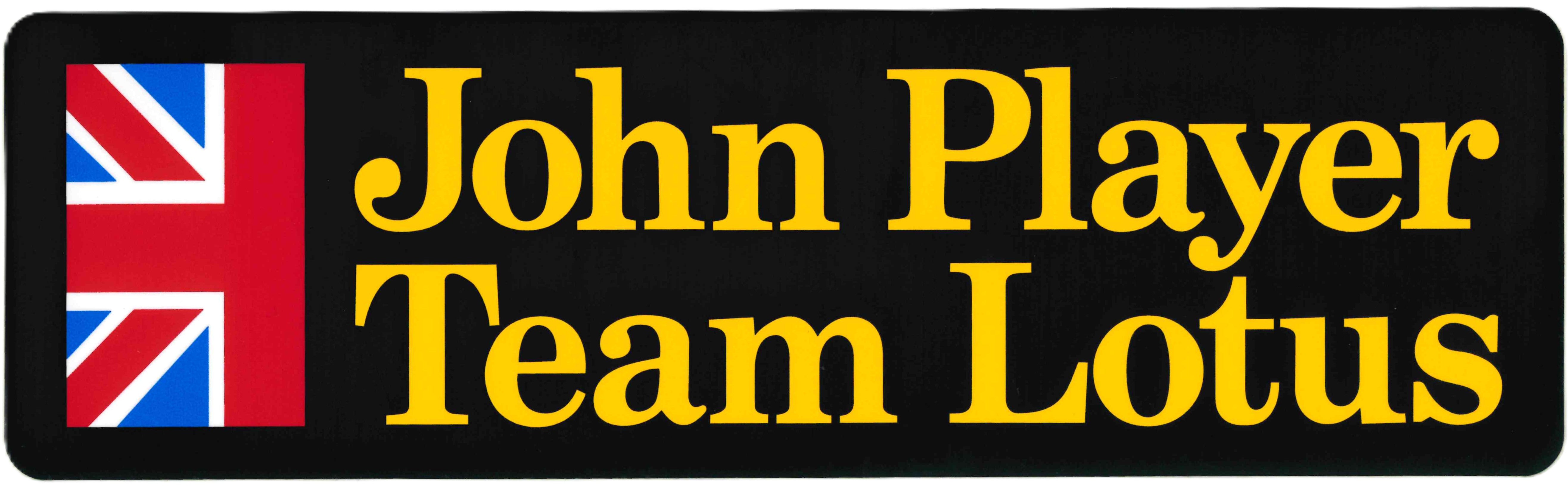 ステッカー、ジョンプレイヤーチームロータス John Player Team Lotus ロゴ – OUTERPLUS STORE